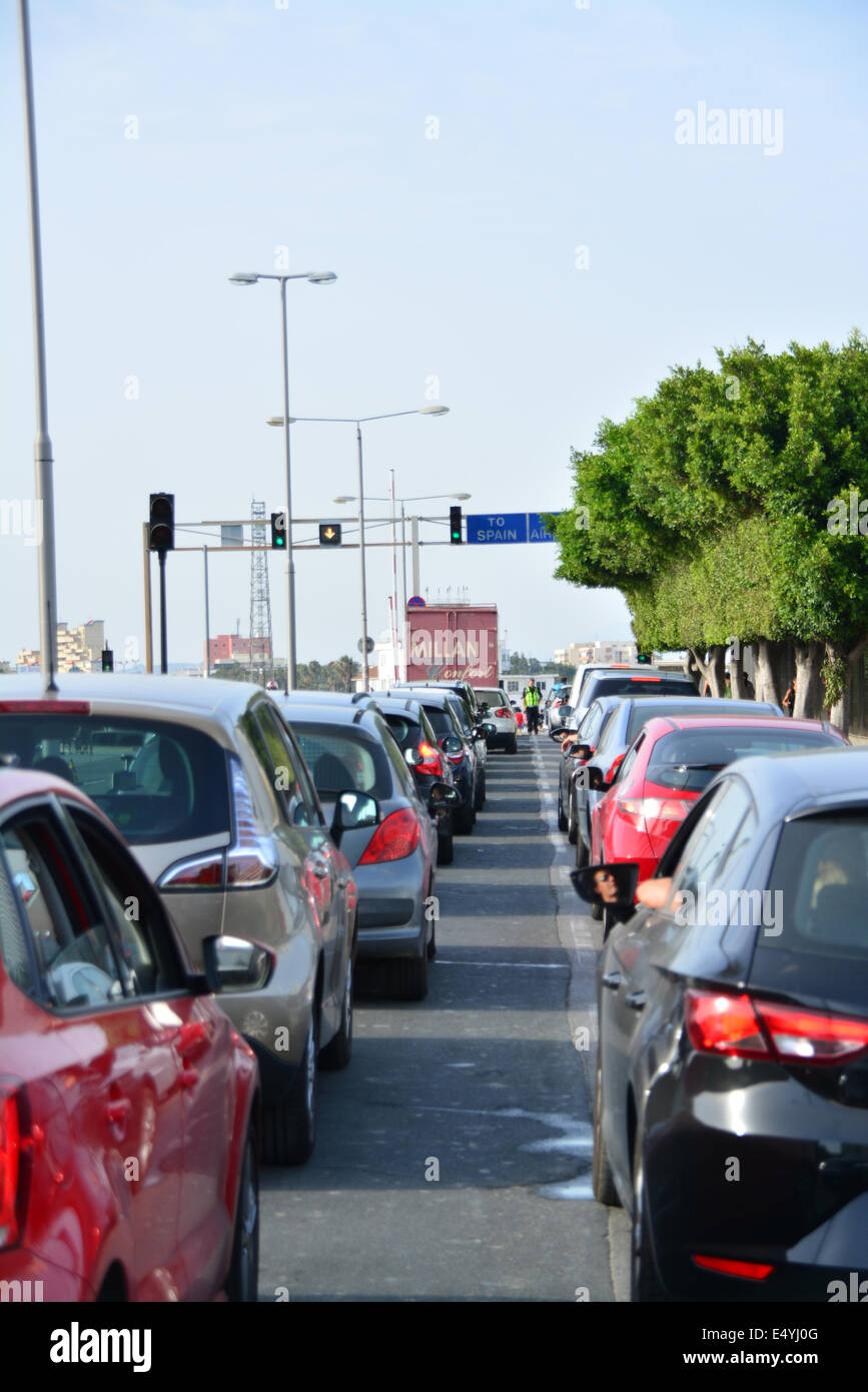Delays at the gibraltar border hi-res stock photography and images - Alamy