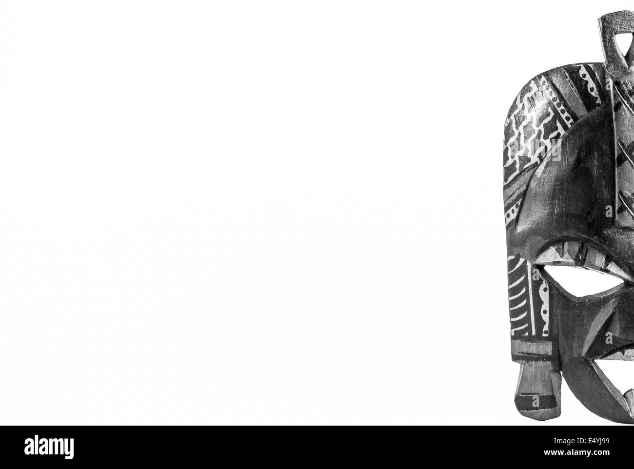 Primitive face mask Black and White Stock Photos & Images - Alamy