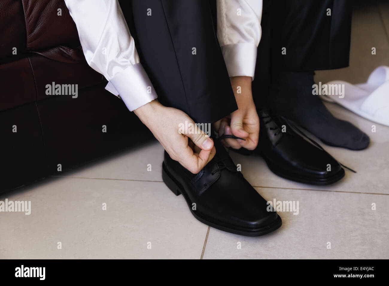 Lacing shoes hi-res stock photography and images - Alamy