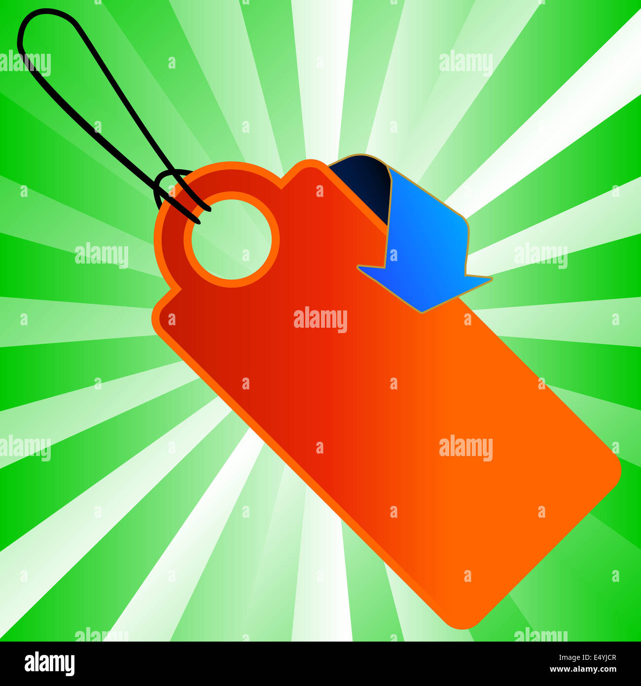 Price tag with arrow Stock Photo - Alamy