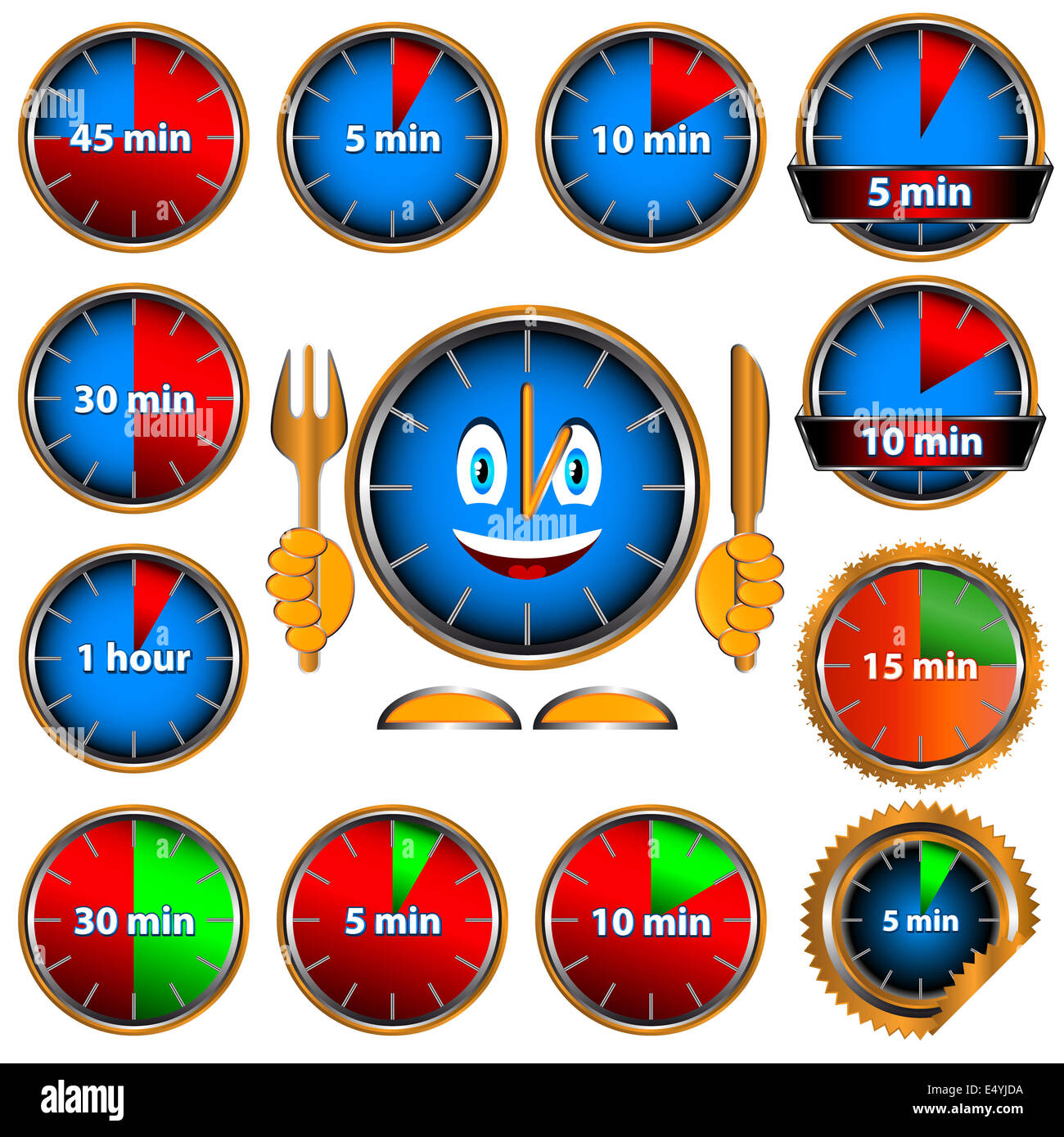 Sand clock cartoon hi-res stock photography and images - Alamy