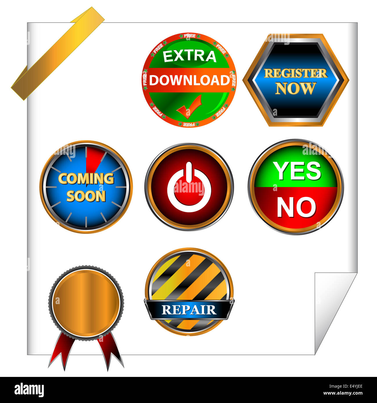 Big icon set Stock Photo - Alamy