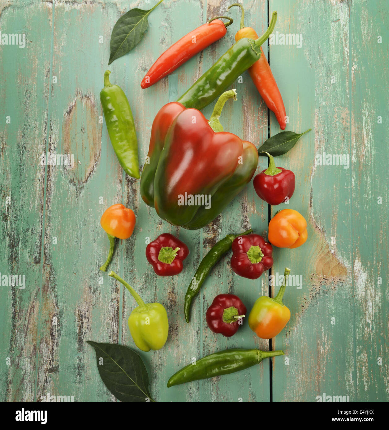 Raw Peppers Assortment Stock Photo - Alamy