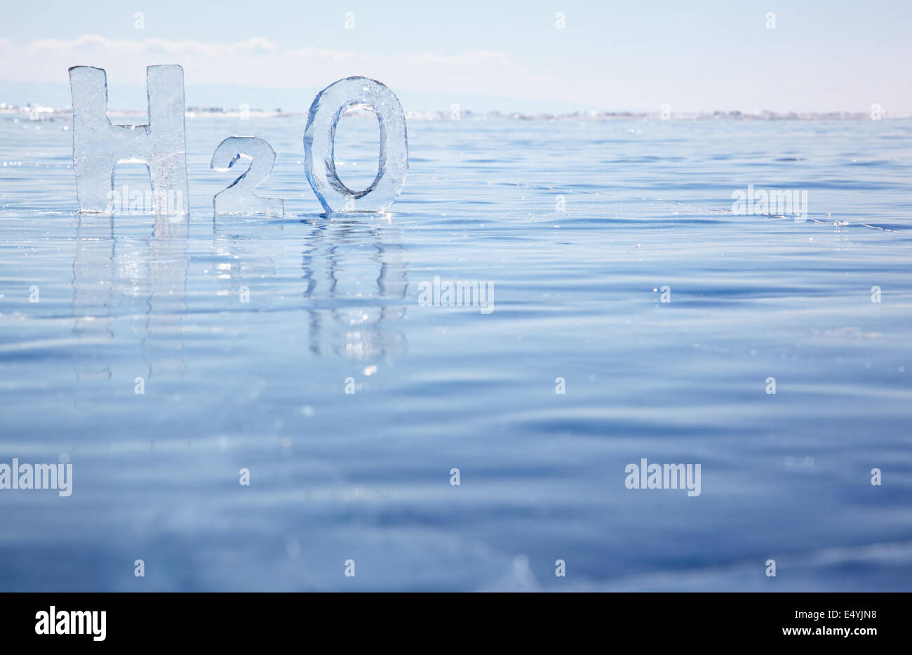 Chemical formula of water H2O Stock Photo - Alamy