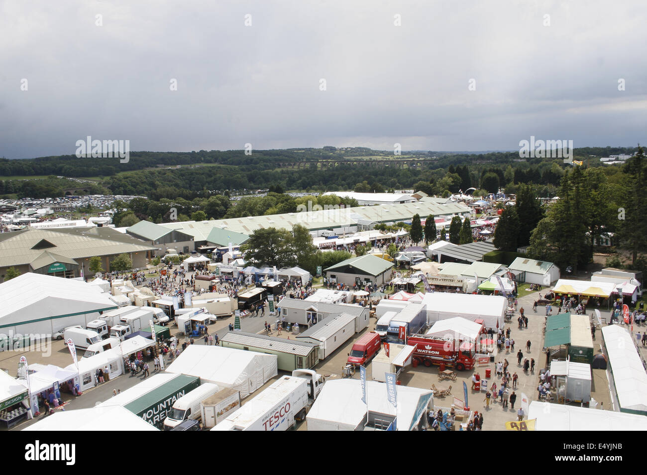 aerial view of Great Yorkshire Show, Harrogate, Yorkshire, UK Stock ...