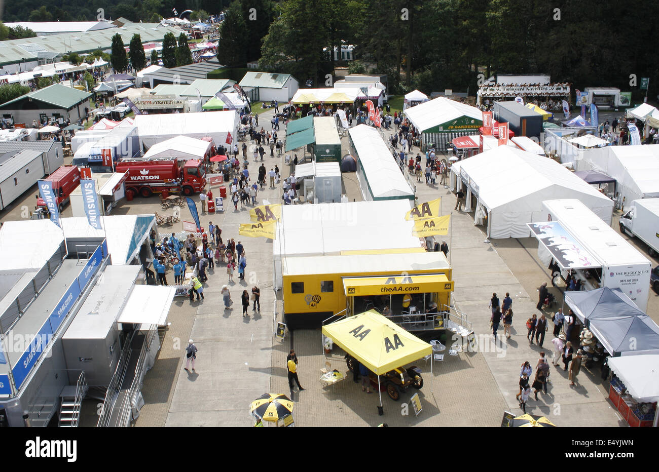 aerial view of Great Yorkshire Show, Harrogate, Yorkshire, UK Stock ...