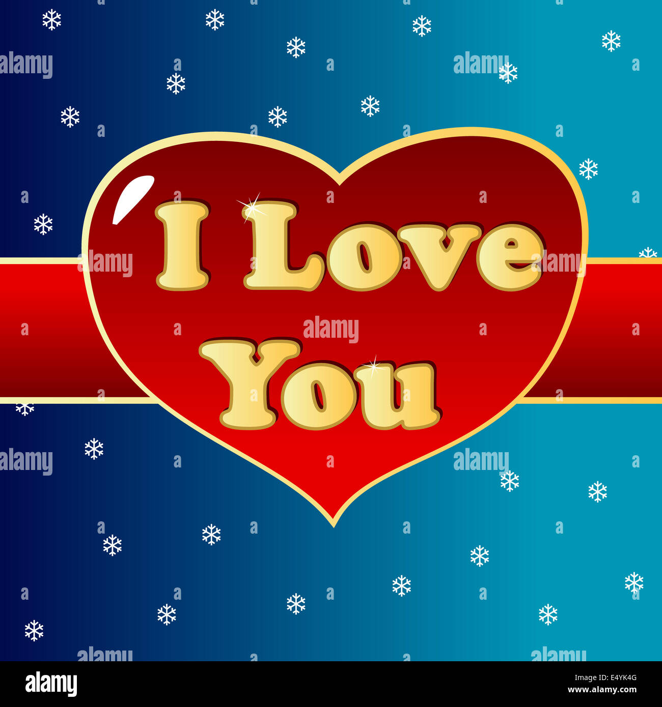 I love you logo Stock Photo - Alamy