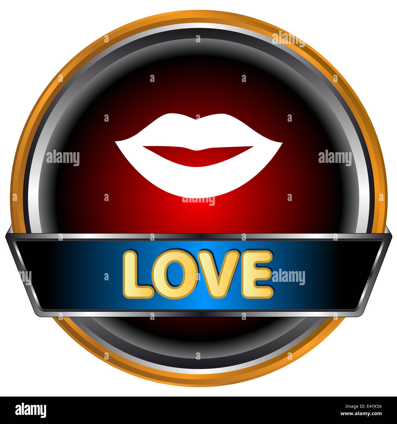 Word love stylized love symbol hi-res stock photography and images - Alamy