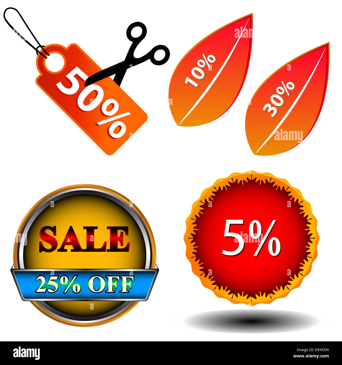 Sale logo set Stock Photo - Alamy
