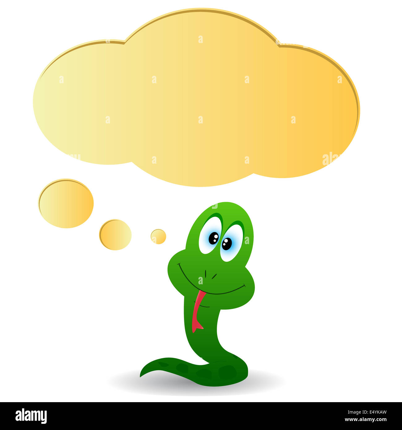 Snake and thoughts Stock Photo - Alamy