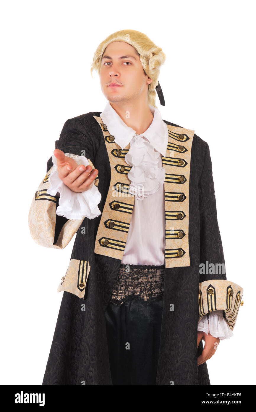 Young man in medieval costume Stock Photo - Alamy