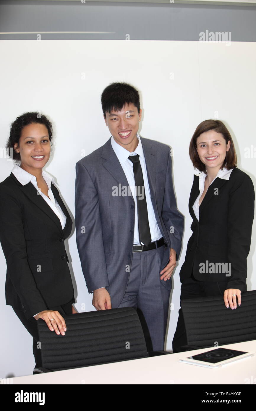 International professional team in the office Stock Photo - Alamy