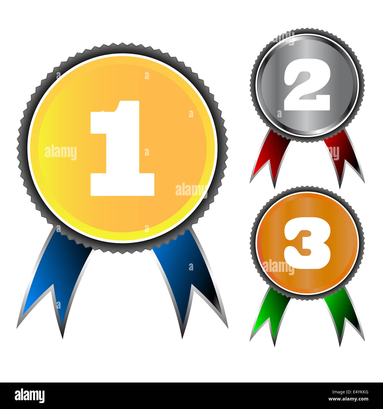 Set of medals Stock Photo - Alamy