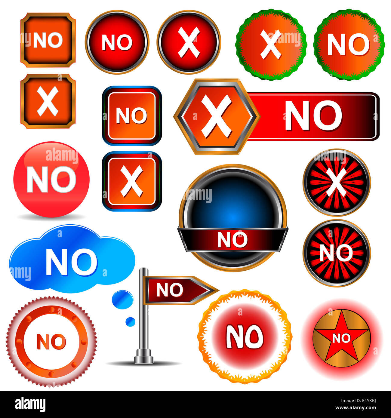 No icons set Stock Photo - Alamy