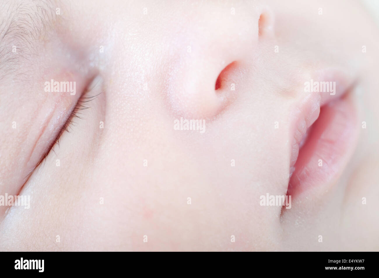 Picture of a new born face Stock Photo - Alamy