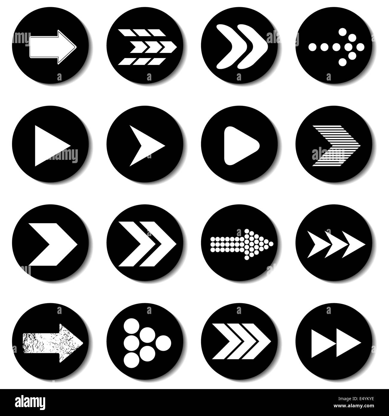 Set of Arrows Stock Photo - Alamy