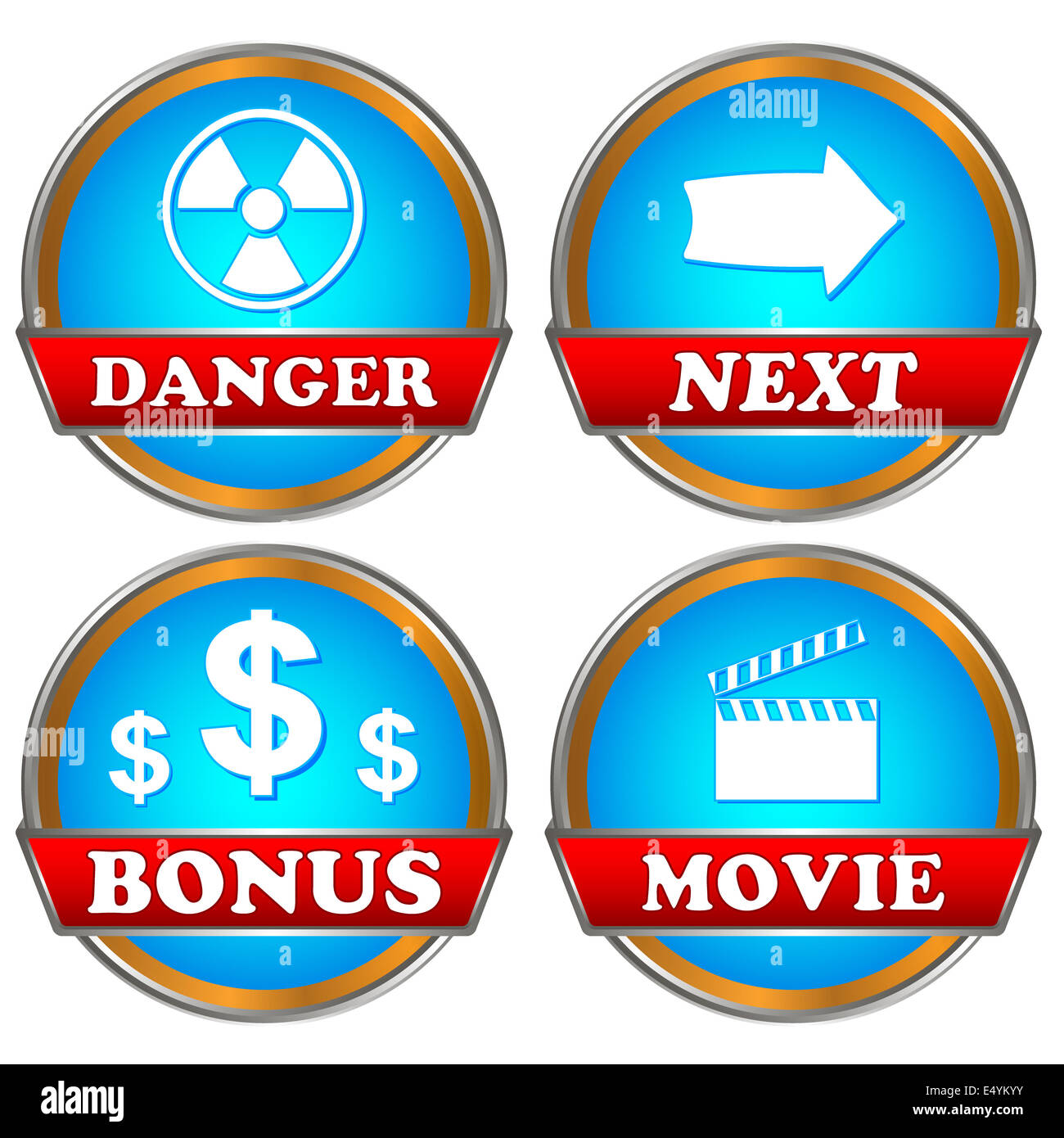 New icos set Stock Photo - Alamy