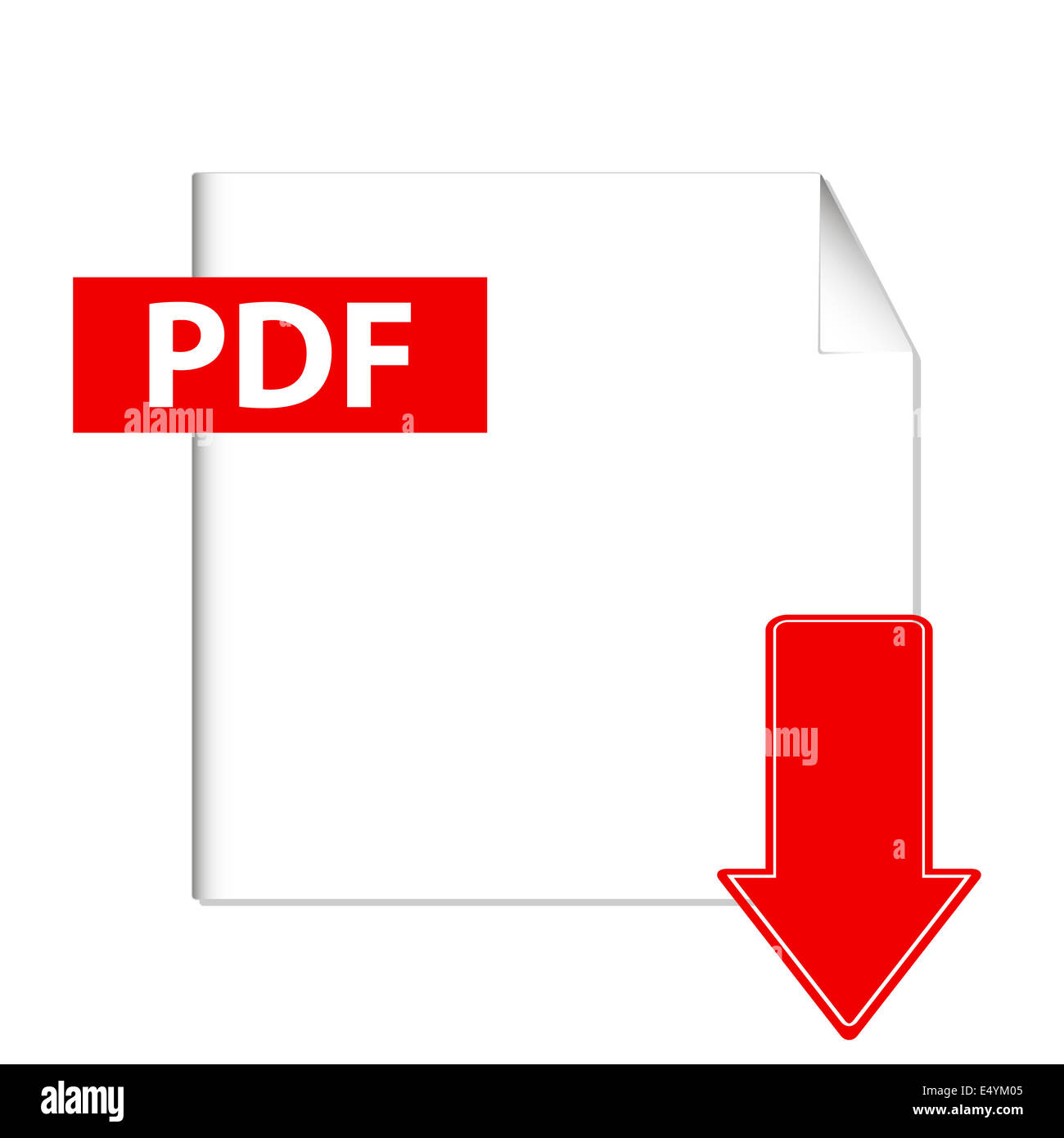 pdf download button Stock Photo - Alamy