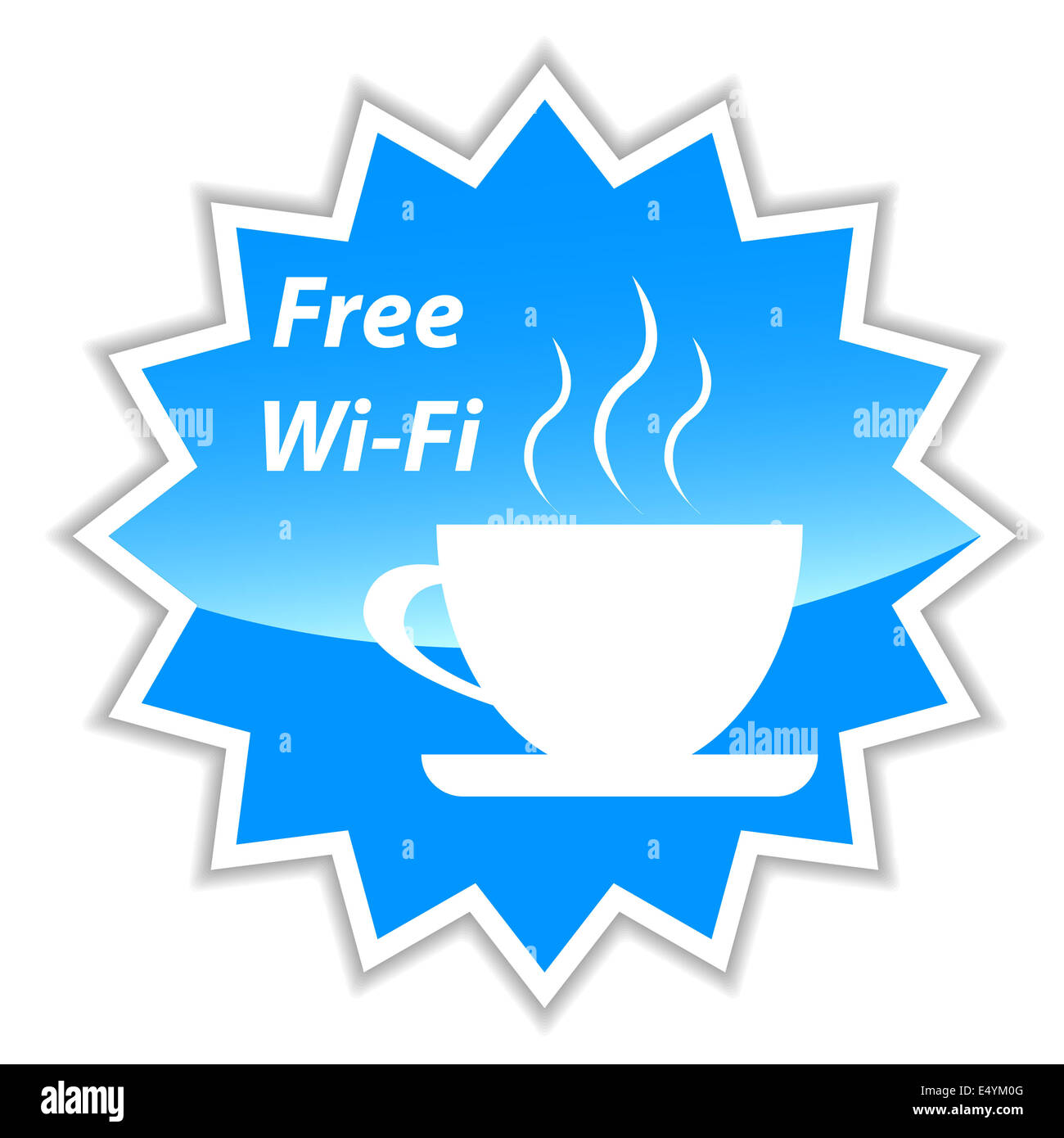 Free wi-fi label Stock Photo - Alamy