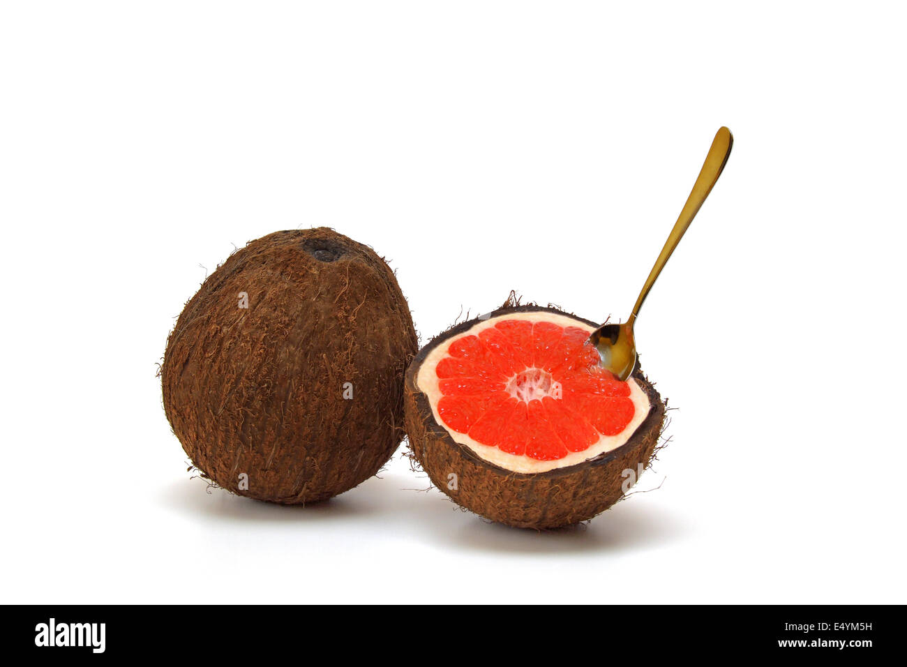 coconut and grapefruit Stock Photo - Alamy