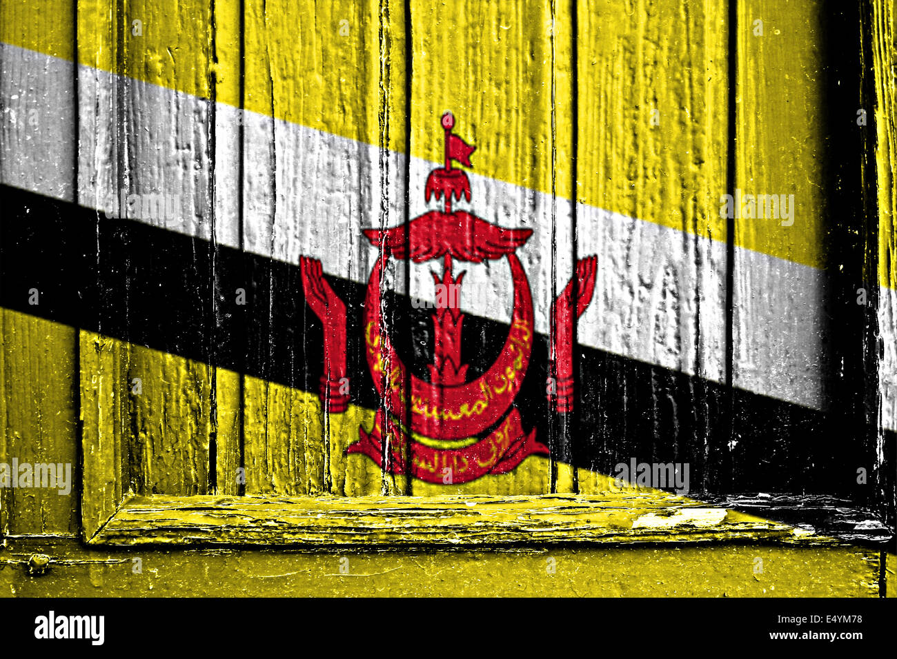 Closeup brunei flag hi-res stock photography and images - Alamy
