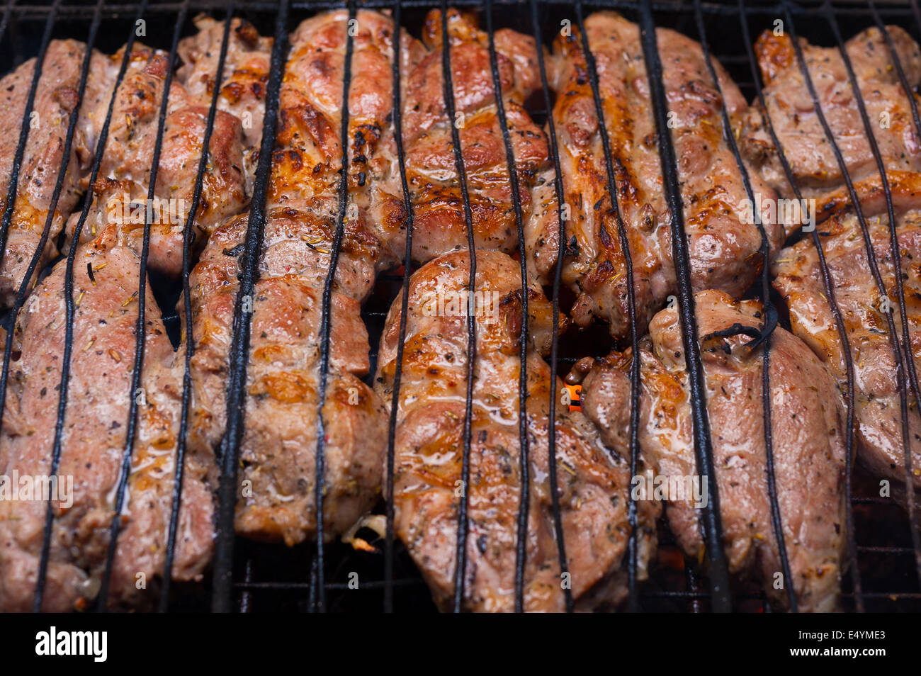 Outdoor grill meat on hi-res stock photography and images - Alamy