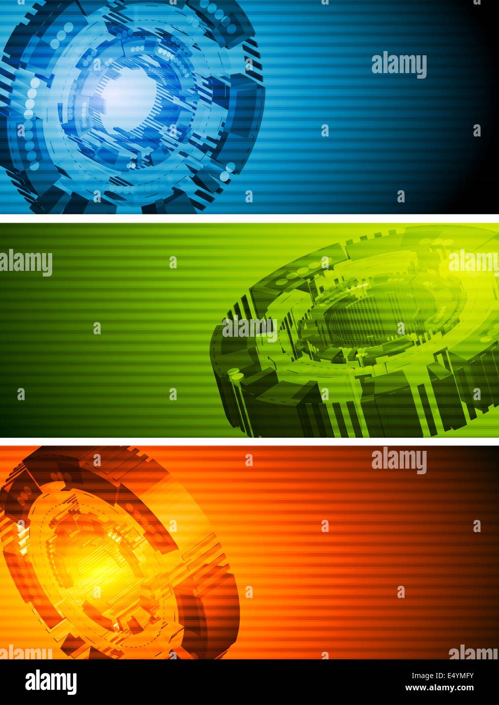 Abstract technology banners Stock Photo - Alamy