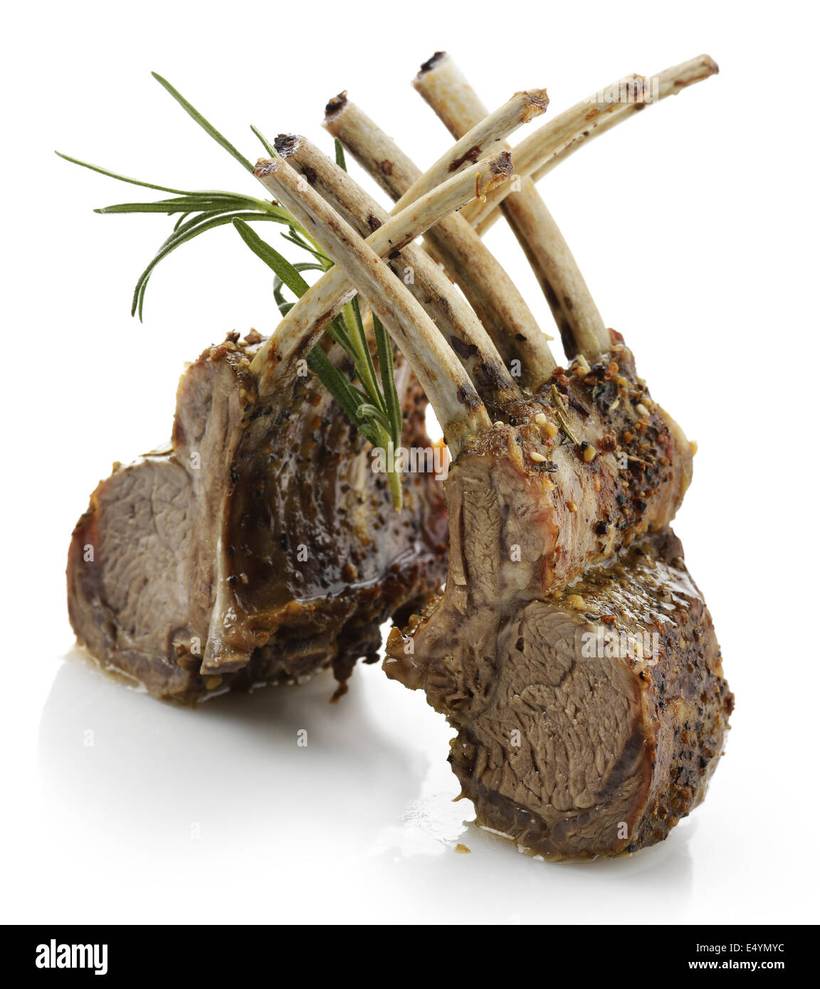 Racks Of Roasted Lamb Ribs Stock Photo - Alamy