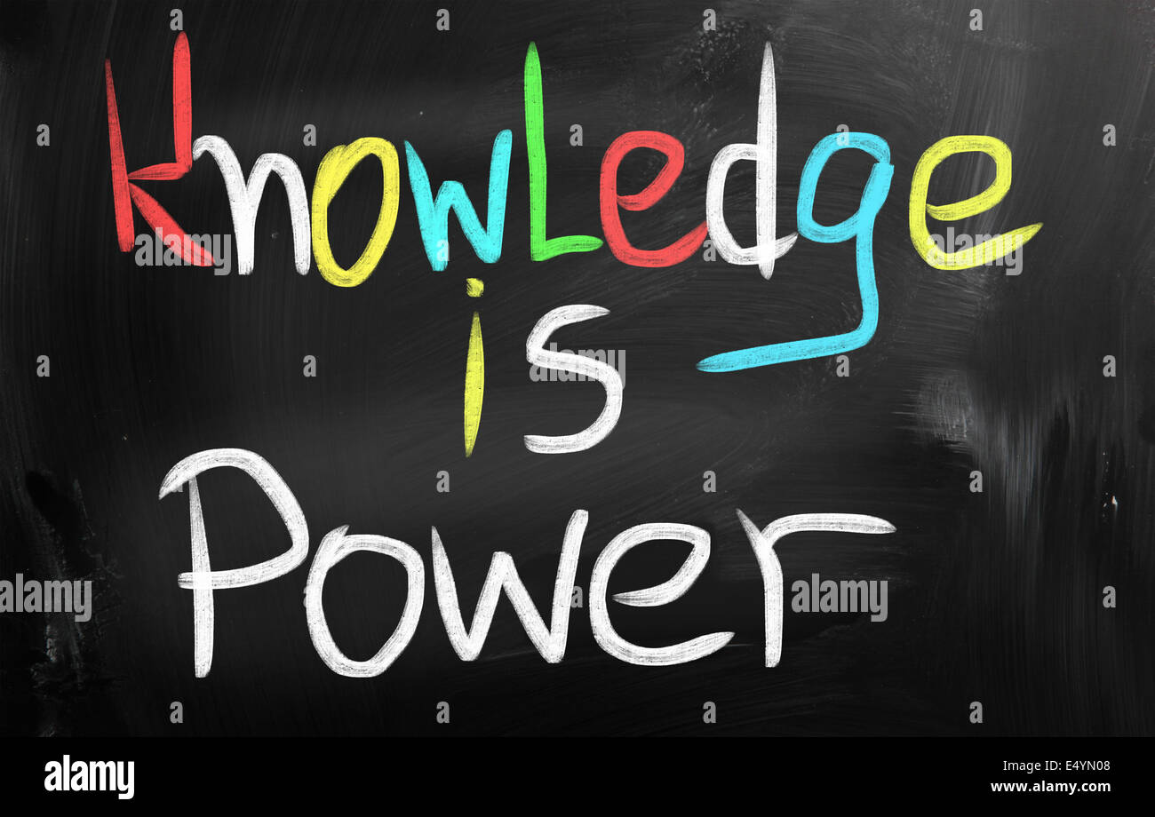 knowledge is power Stock Photo - Alamy
