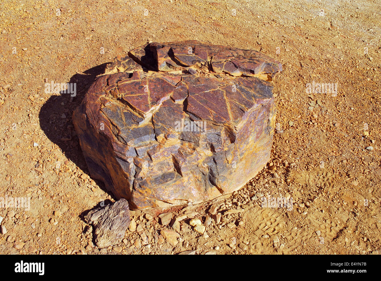 Stone on Desert Island Stock Photo - Alamy