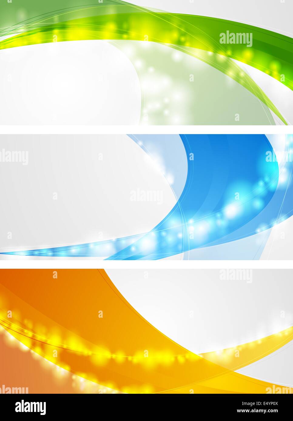 Abstract blue background with modern gradient waves vector banners hi-res stock photography and ...
