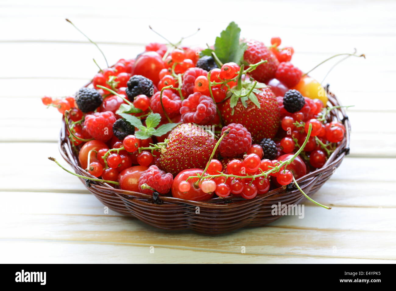 berry assortment - raspberries, blackberries, strawberries, currants ...