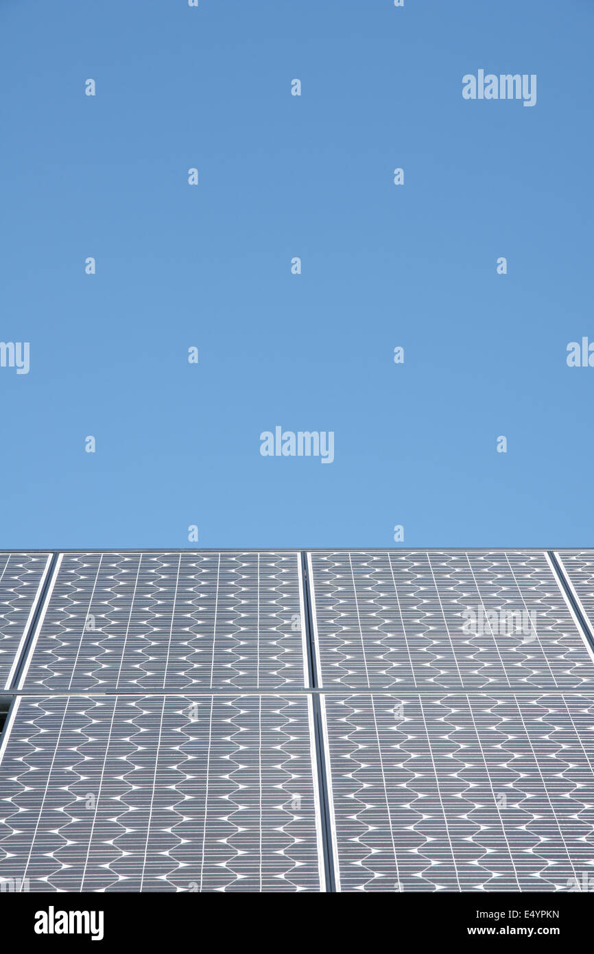 Solar Panels against an azure blue sky Stock Photo - Alamy