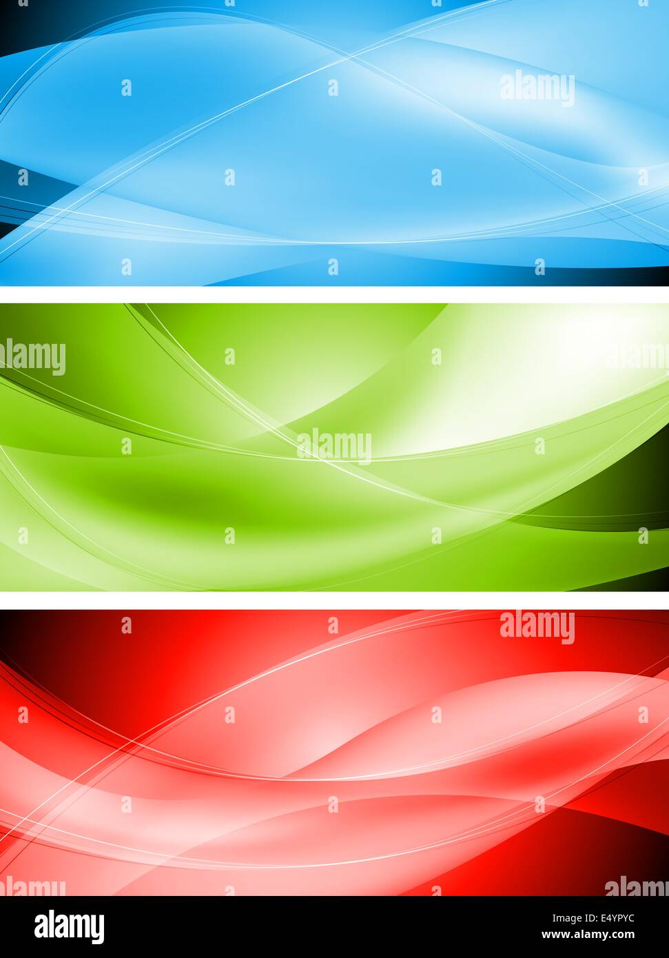 Abstract wavy banners Stock Photo - Alamy