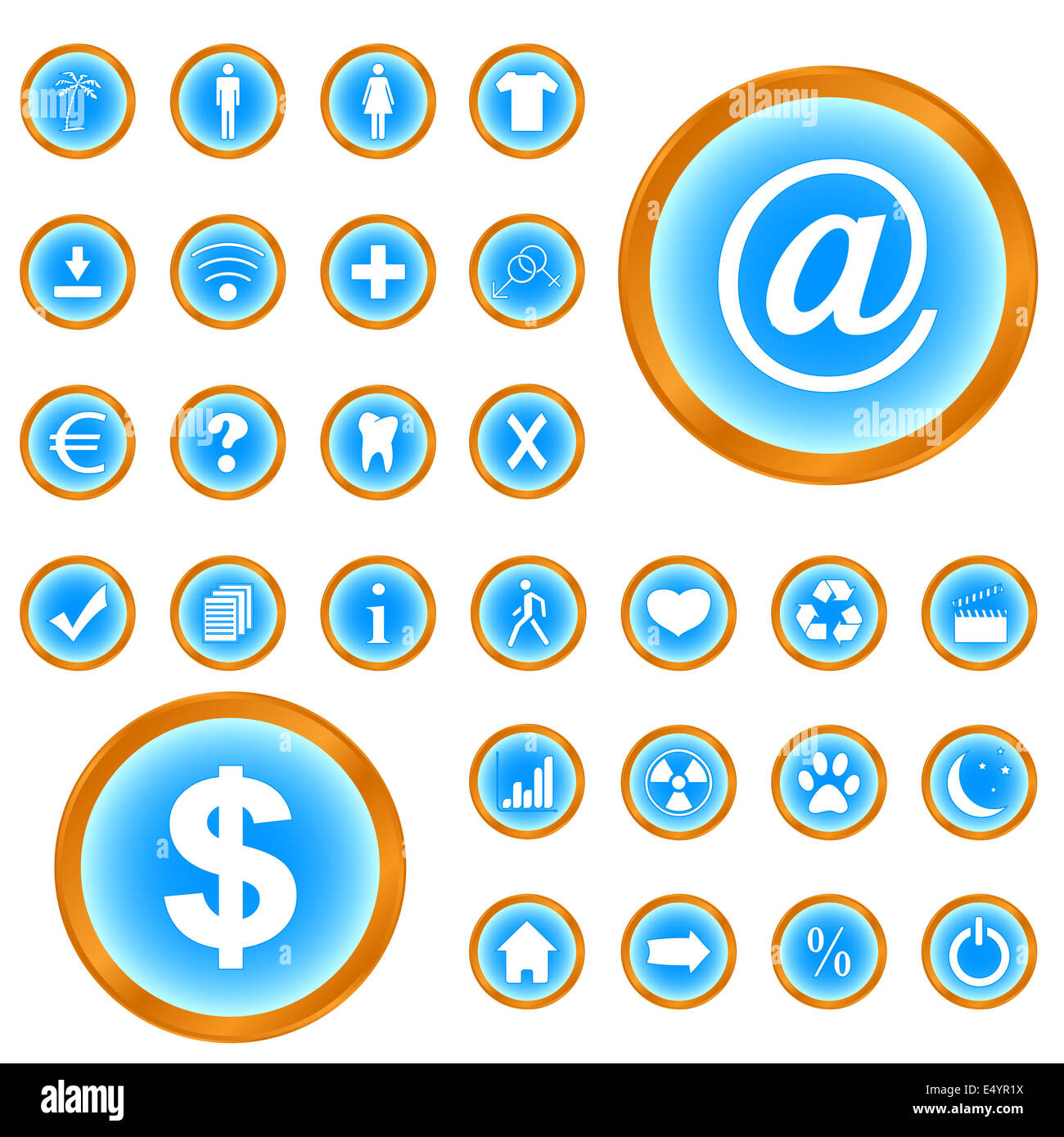 Big icons set Stock Photo - Alamy