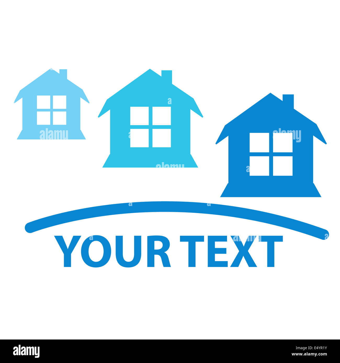 Geometric real estate logo Cut Out Stock Images & Pictures - Alamy