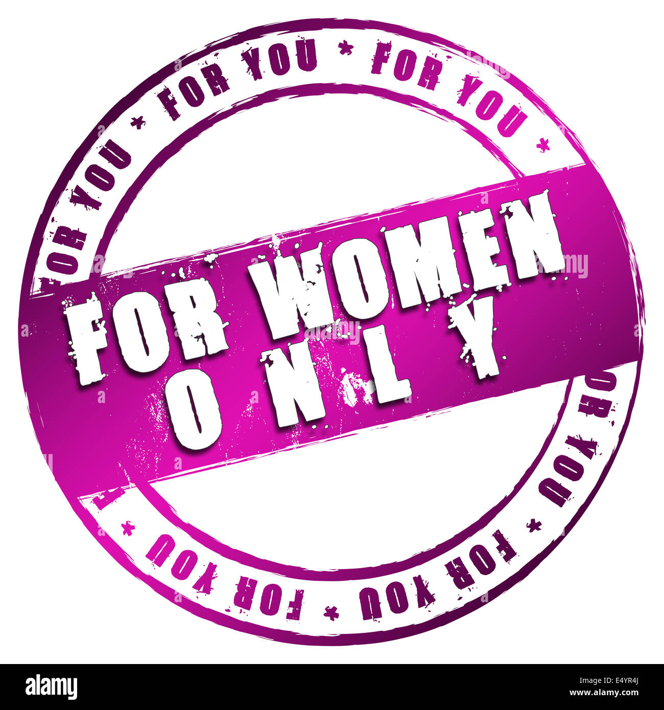 New Stamp - For Women only Stock Photo - Alamy