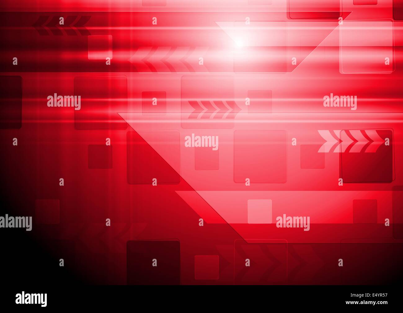 Bright red technology design with arrows Stock Photo - Alamy