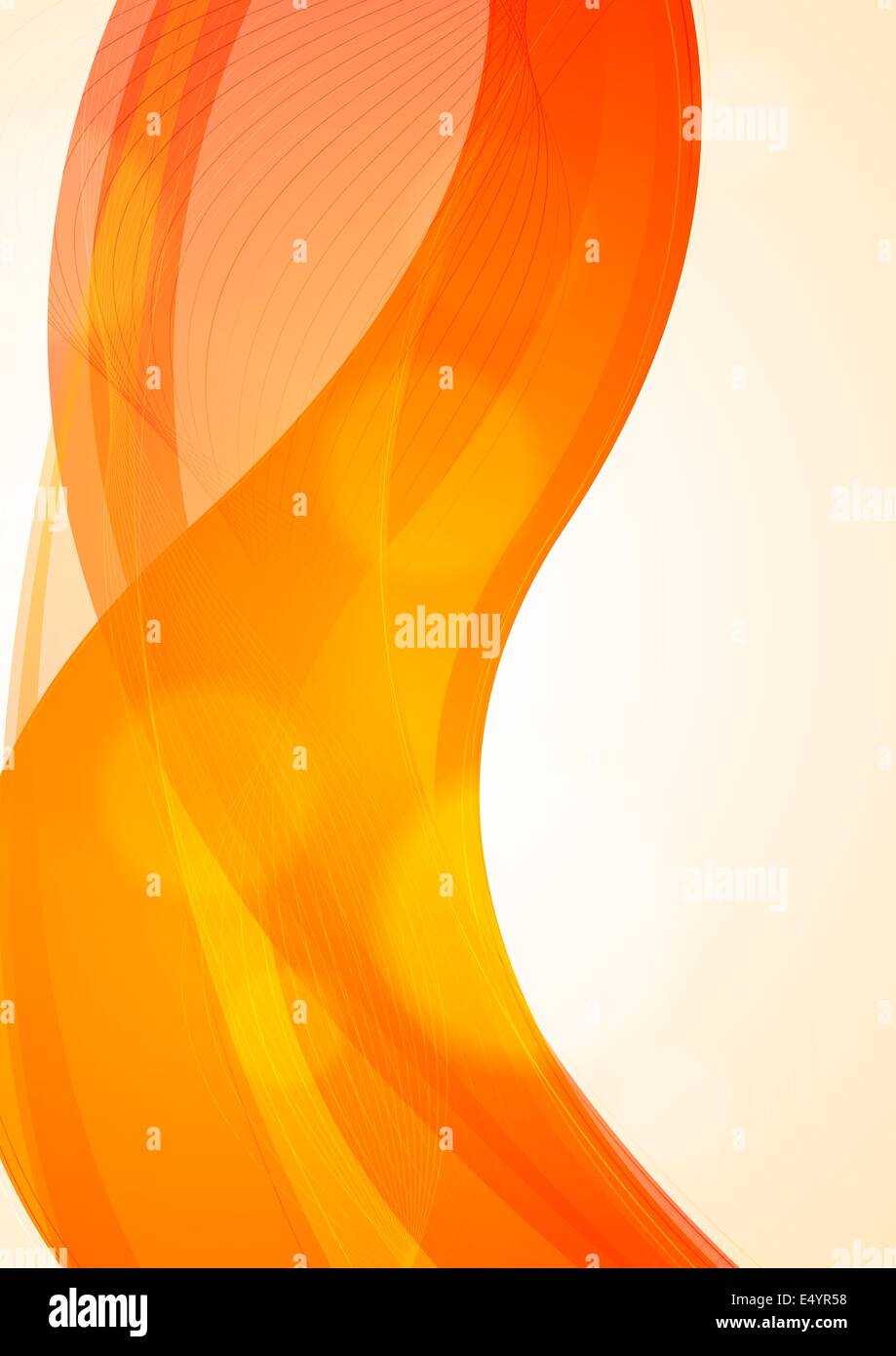 Abstract orange wavy background Stock Photo - Alamy