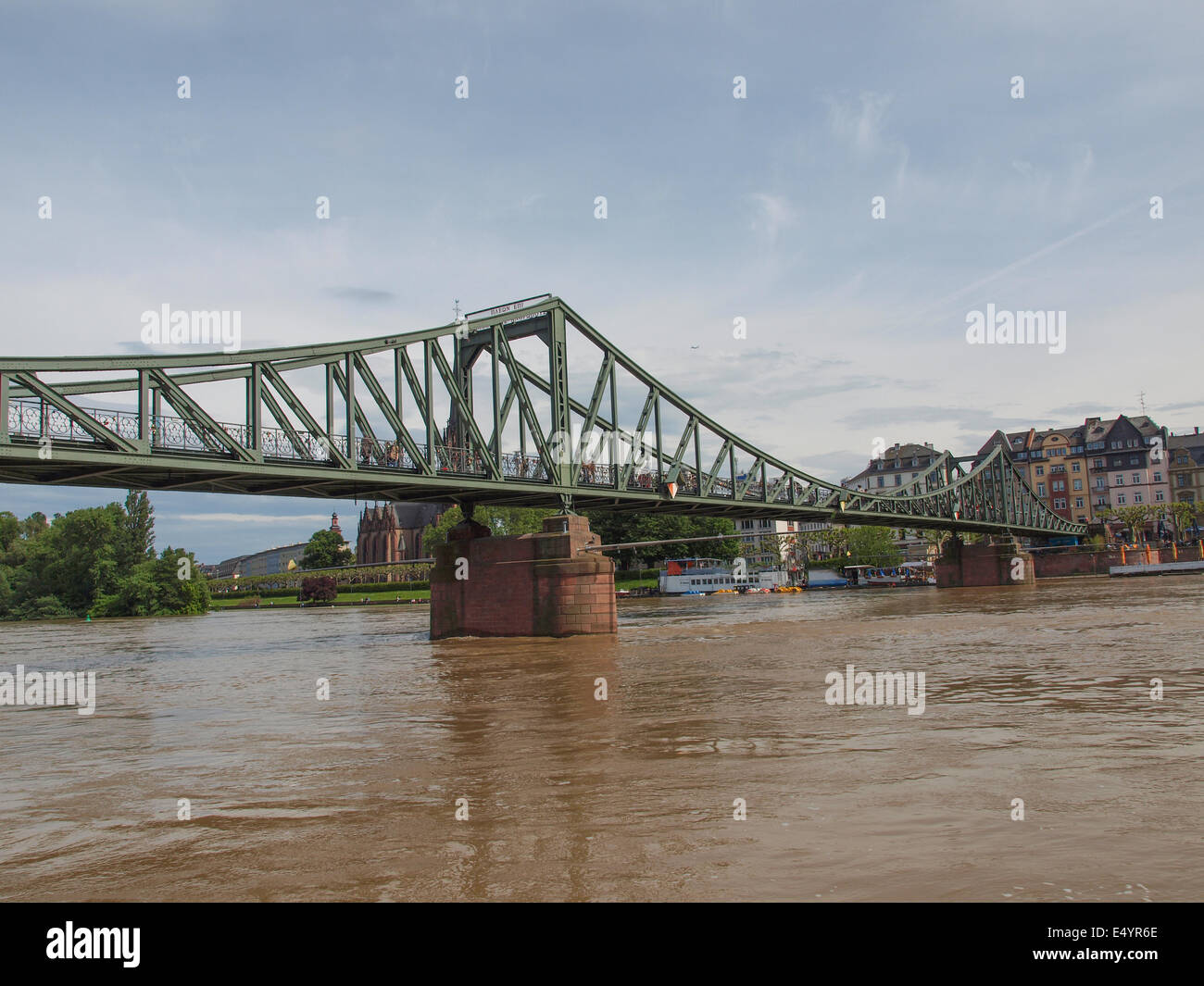 Iron Bridge in Frankfurt Stock Photo - Alamy