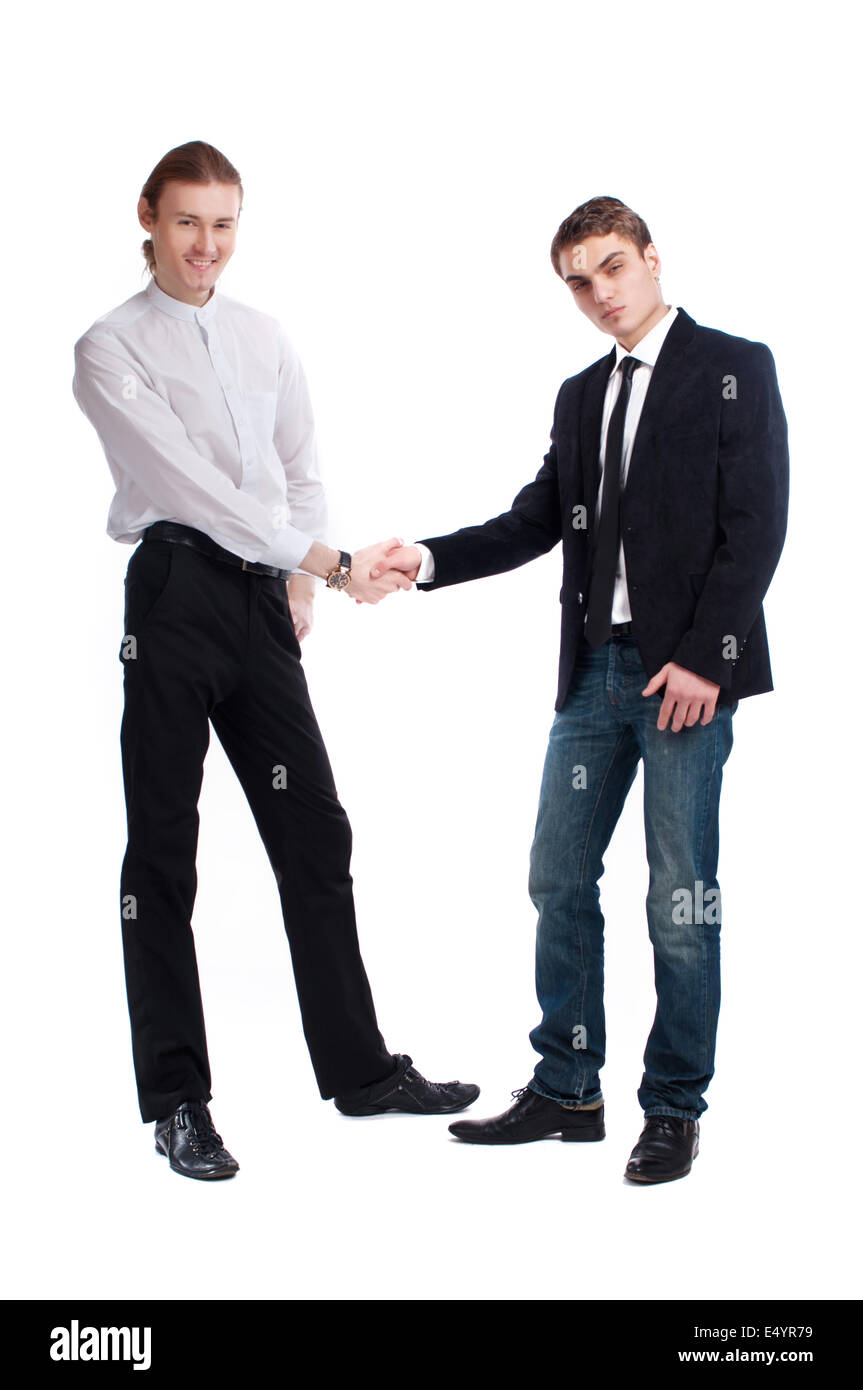 Two men meeting greet hi-res stock photography and images - Alamy