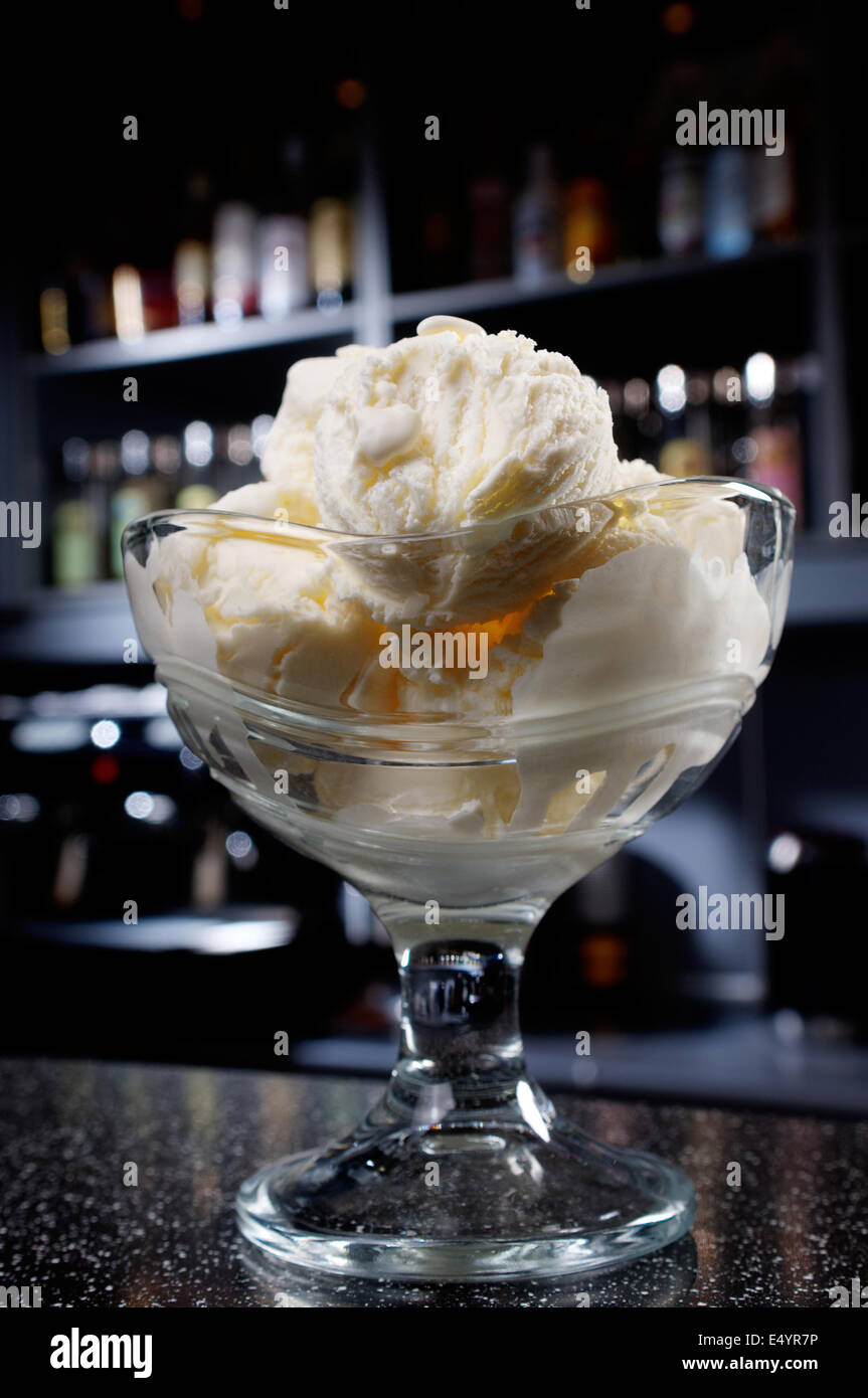 a glass of ice-cream Stock Photo - Alamy