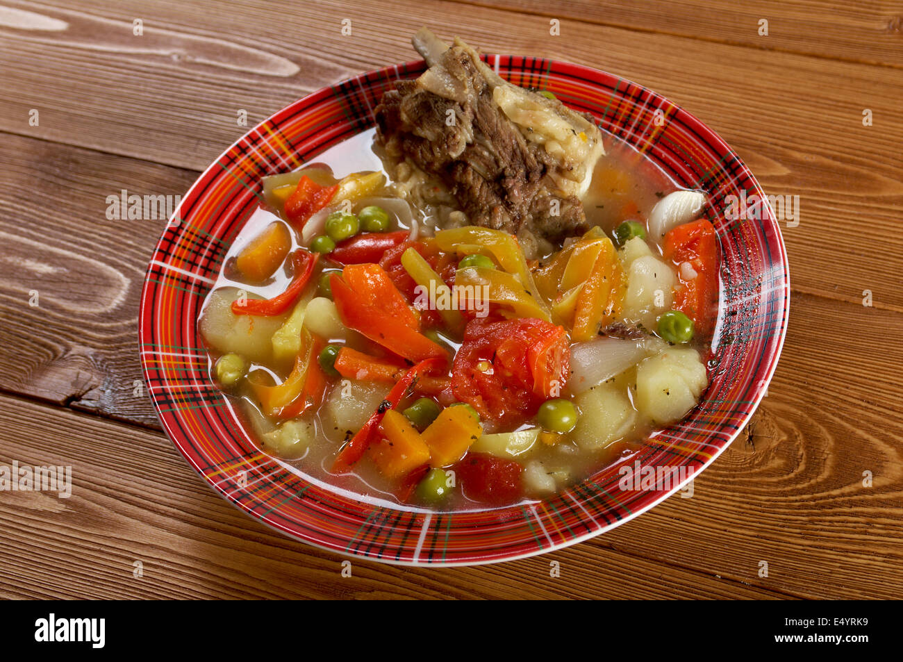 Traditional Bulgarian soup chorba Stock Photo - Alamy