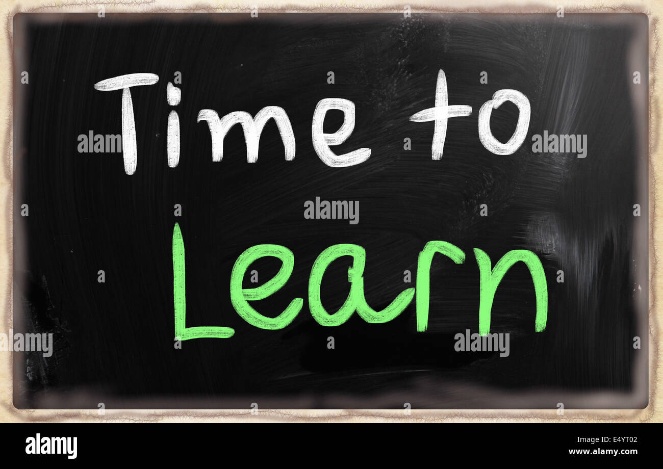 Time to Learn concept Stock Photo - Alamy