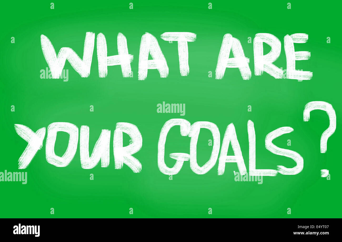 what are your goals Stock Photo - Alamy