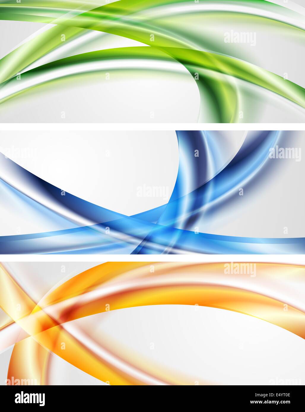 Colourful wavy banners Stock Photo - Alamy