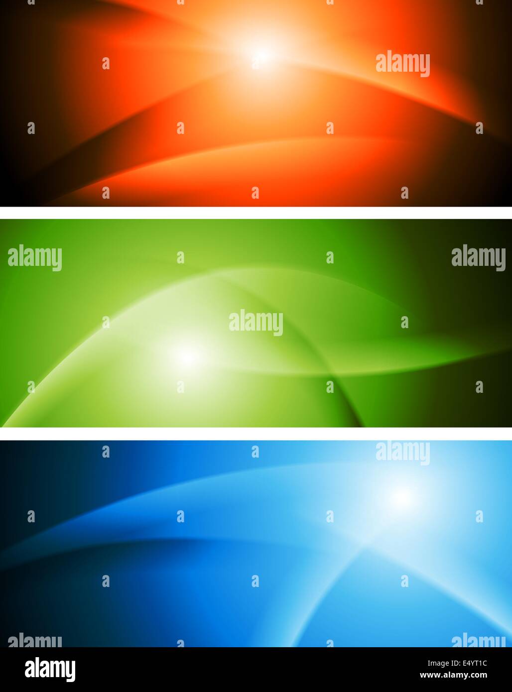 Bright abstract wavy banners Stock Photo - Alamy
