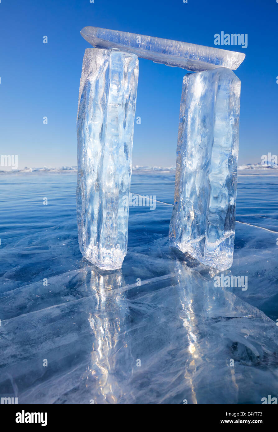 Gates made from ice Stock Photo - Alamy