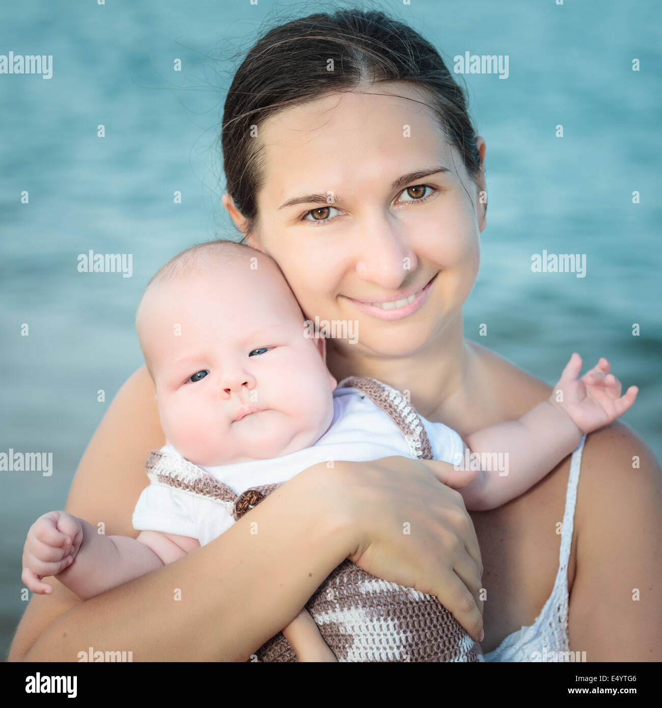 Baby and mom Stock Photo - Alamy