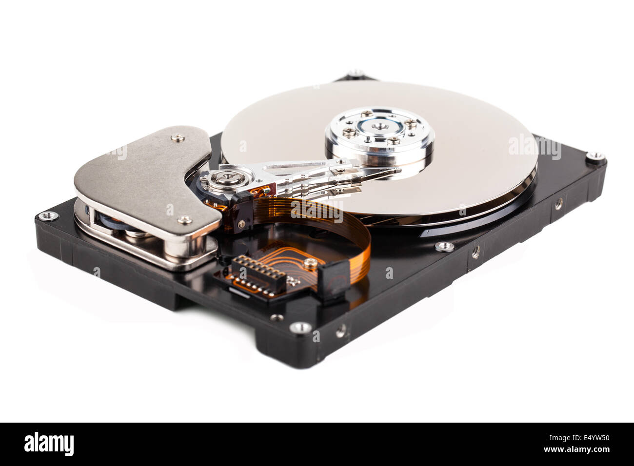 Opened computer hard drive Stock Photo - Alamy